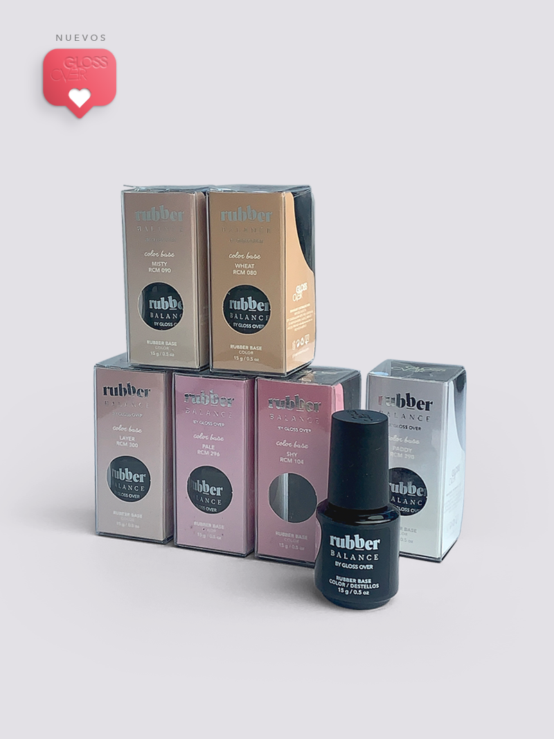 ♥︎ RUBBER COLOR BASE: 6 GELES – Gloss Over Online